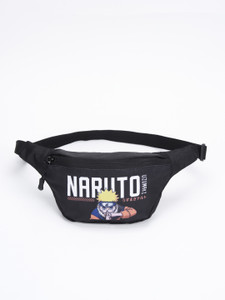 BEWAKOOF Uzumaki Naruto Printed Fanny Bag Black - Price in India ...