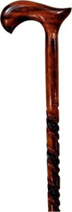 Nagina Wood Creation Morning wooden walking stick in half rope for men ...