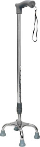KBG Surgical 4 Leg Crome Grey Dori Height Adjustable Walking Stick ...