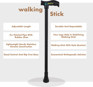 PRO MED CARE walking stick for Old People With Hight adjustable and ...