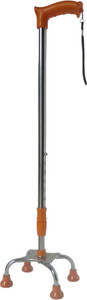 UR Biocoction height adjustable 4 leg Origin Walking Stick for Old Age ...