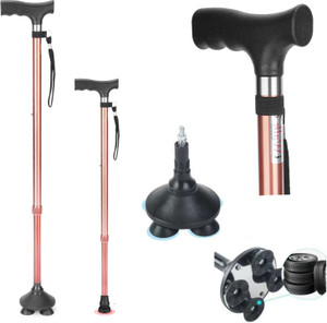 IWALK Dual Function | Ankle Movement Big Base | Walking stick for old ...