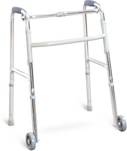 FLAMINGO Classic Walker with Castors - Lightweight, Foldable, & Height ...