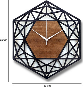 Modern Bois Art Analog 35 cm X 35 cm Wall Clock Price in India - Buy ...