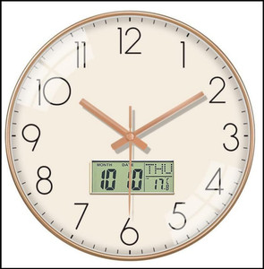 Star Work Analog-Digital 67 cm X 32.5 cm Wall Clock Price in India ...