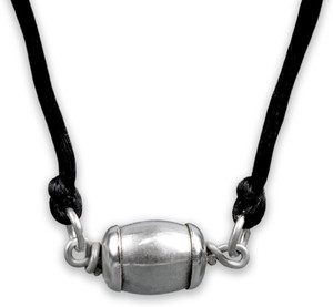 Rudra Centre Barrel Parad Gutika 925 Silver Caps Thread Pendant-14 mm ...