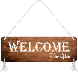 Blue Finch Welcome to Our Kitchen Sign for Kitchen Decor Or Kitchen ...
