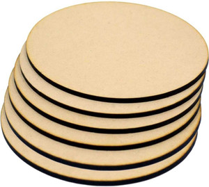 NIDHIKA 6 Inch Round Circle,MDF 2.5mm Pack of 6 MDF Boards for Art and ...