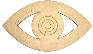 Craft Shop Wooden MDF Evil Eye Cutting Design For Decoration & DIY ...