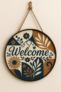 Radhya Creation Wooden Welcome Plate For Home and Office Decor Modern ...