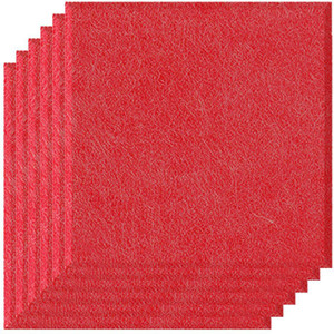 UTONE Chilly Red Square Acoustic Ceiling Panels Pack of 6 Price in ...