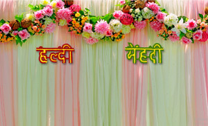 HARSHAD CREATION Haldi Backdrop for Decoration Price in India - Buy ...