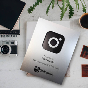 Flipkart.com | Creator Awards Instagram Silver Play Button, Instagram ...
