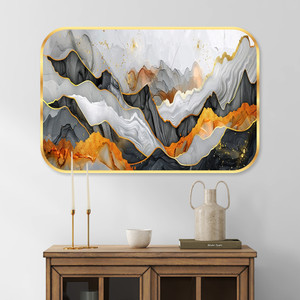 SAF PRINT saf Abstract Art Crystal Embedded High Gloss Surface with ...
