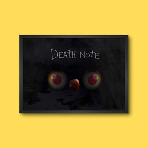 LAMRON Death Note Minimal Flag Wall Decoration Art Framed Poster Price ...