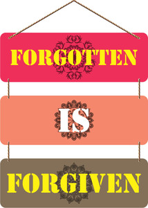 Khatu Crafts Forgotten Is Forgiven 2 Wall Hanging Price in India - Buy ...