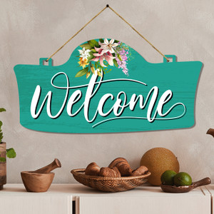 Hothouse Welcome Home MDF Wood Wall Hanging for Living Room Bedroom ...