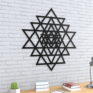 Wallcentre Metal Geometric Triangle Wall Art - Hanging Showpiece for ...