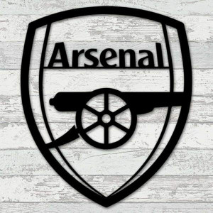 WOOZY WORK Arsenal Logo Wooden Wall Art Décor Picture Decoration Wall ...
