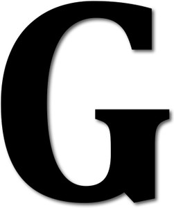 Chalk My Theme 9 Inch Large Wooden Letter G in Black Price in India ...