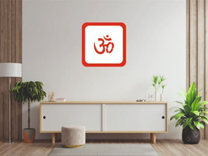 Sajosamaan Om LED Light Table & Wall Lamp | Wooden Om Light Box for ...