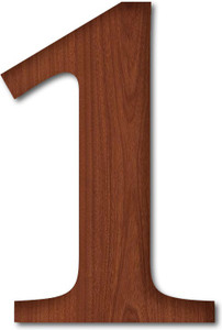 Chalk My Theme 9 Inch Large Wooden Number 1 in Wood Brown Color Price ...