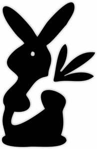 GK Design RABBIT Wall Decoration MDF laser cutout for home & office ...