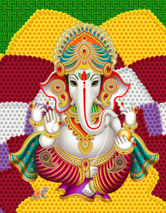 Tejas Creation Backdrop for Decoration (H:5ft X W:8ft) Altar Cloth ...