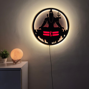 The Gifting Kingdom Mahadev Shiv Ji LED Wall Decor Light Price in India ...
