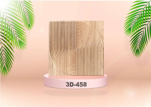 Sample 3D Decorative Wall Panel with Curved and Vertical Groove Pattern ...