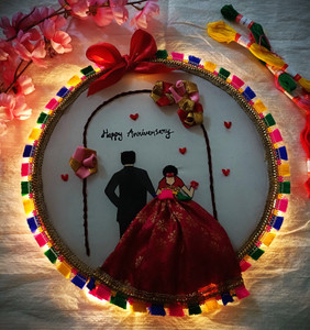 GiftScoop Wedding Embroidery Hoop gift for Couple || Design 2 with ...