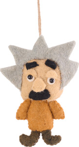 Stitch and Sparkle Handmade Wool Albert Einstein Icon Hanging Ornament ...
