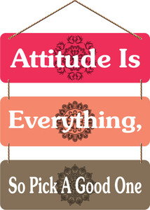 Khatu Crafts Attitude Is Everything, So Pick Good One Wall Hanging ...