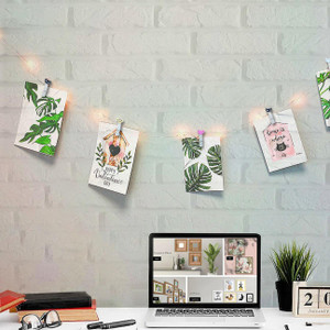 Art Street 10 Cartoon Wooden Clips Wall Hanging for Photos with 3M Led ...