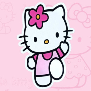 Hello Kitty Theme Cut Outs Fine Art Print - Animation & Cartoons ...