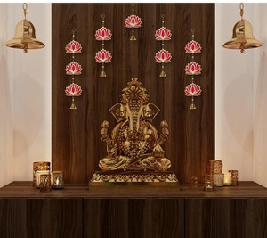 Sohibe Handmade Pink Lotus Backdrop Decoration Wall hangings Home Decor ...