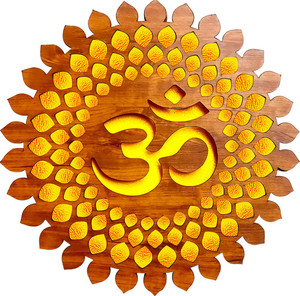 BISWAS BROTHER OM Mandala Wall Font lid LED Light Wall Decor A well ...