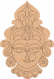 SureLaserCut Sure Laser Cut Maa Durga MDF Engraved Design Base Cutout ...