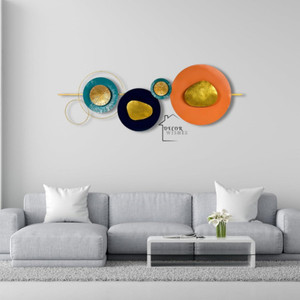 DecorWishes Modern Loops Wall Art | Metal Wall Art For Living Room ...