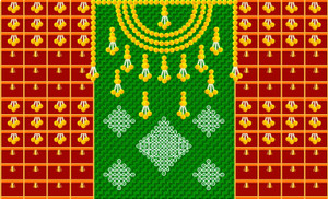 Tejas Creation Backdrop for Decoration (5ft X 8ft) Altar Cloth Price in ...