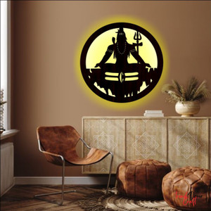 trendDecor Craft Mahadev Shiv Ji Wall Decor LED Light Wall Hanging ...