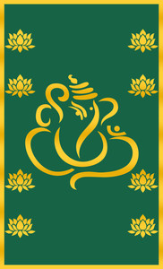 Tejas Creation Ganesh JI Backdrop for Decoration (H:8ft X W:5ft) Altar ...