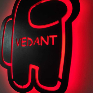 Trigica Among US LED Wall Light Lamp For Game Room- Blue Price in India ...