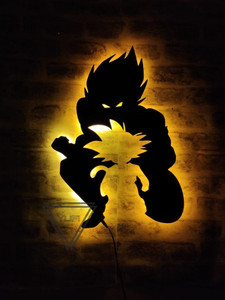 Printkarr Anime Wall Art Backlight - DBZ Goku WallDecoration for Living ...