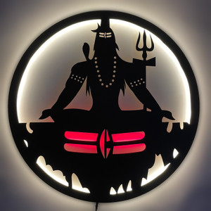 The Gifting Kingdom Mahadev Shiv Ji LED Wall Decor Light Price in India ...