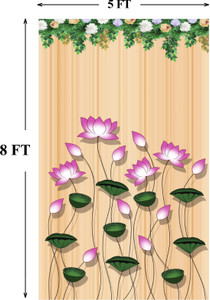 Tejas Creation Blackdrop Decoration 5'*8' ( 60 inch X 96 inch ) Altar ...