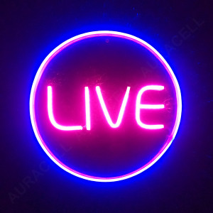 AURACELL Live Neon LED Sign Board for YouTubers/Streamers/Influencers ...