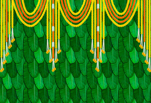 HARSHAD CREATION Backdrop for Decoration 8F & 5F Altar Cloth Price in ...