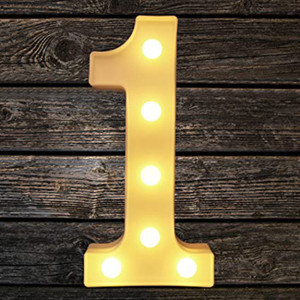 jungle gang Large Marquee Number 1, Signs for Birthday Anniversary ...