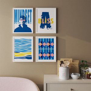 Motivational Poster Mindset, Bliss Art Prints For Wall Décor Art ...